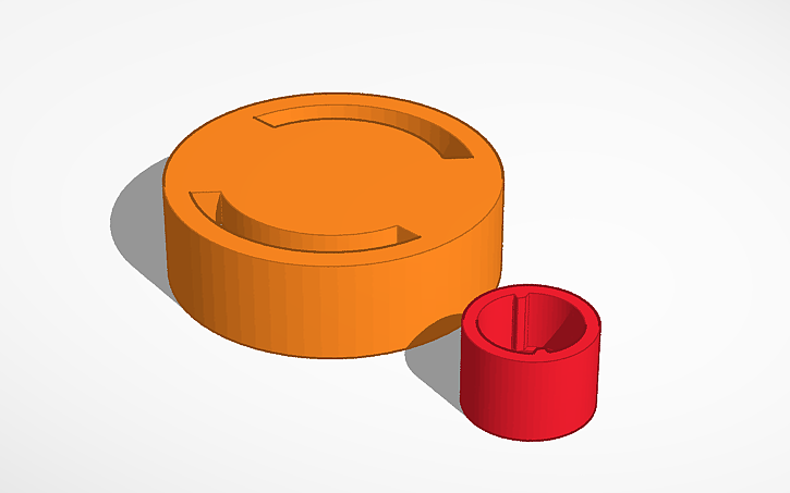 3D design Beyblade top base - Tinkercad