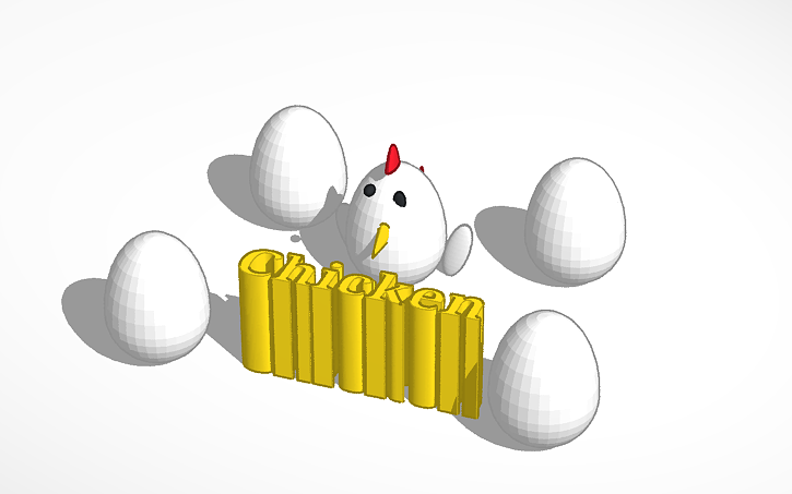 3D design Chicken | Tinkercad