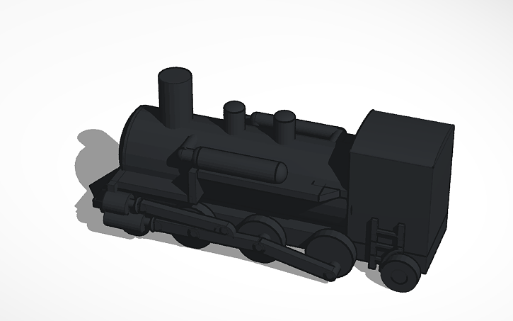 3D design Steamtrain - Tinkercad