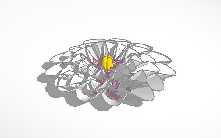 3D design flower - Tinkercad