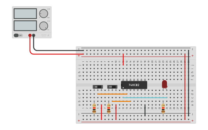 Circuit design sugam k-map - Tinkercad