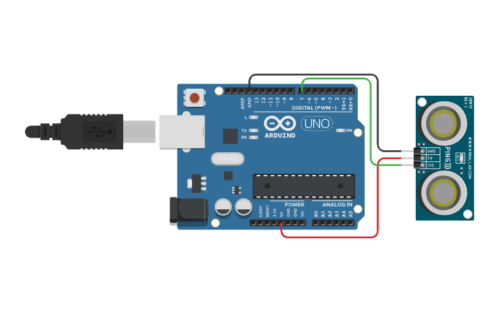 Circuit design Grove Ultrasonic Distance Sensor by Nutthapat SSRU ...