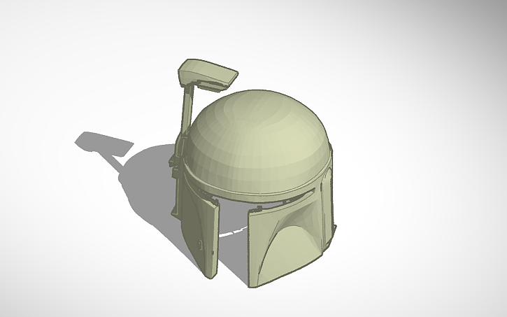 3D design TAPONCASCO BOBA FETT - Tinkercad