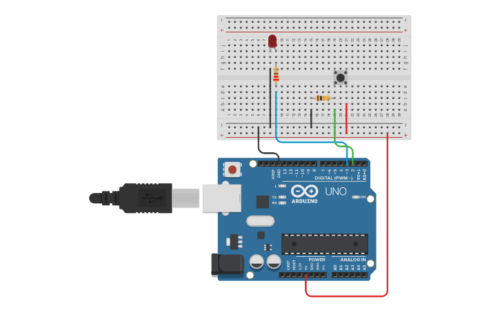 Circuit design Lucía Jiménez_2ºB_práctica 4 Arduino_texto - Tinkercad