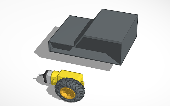 3D design Line Follower Robot - Tinkercad