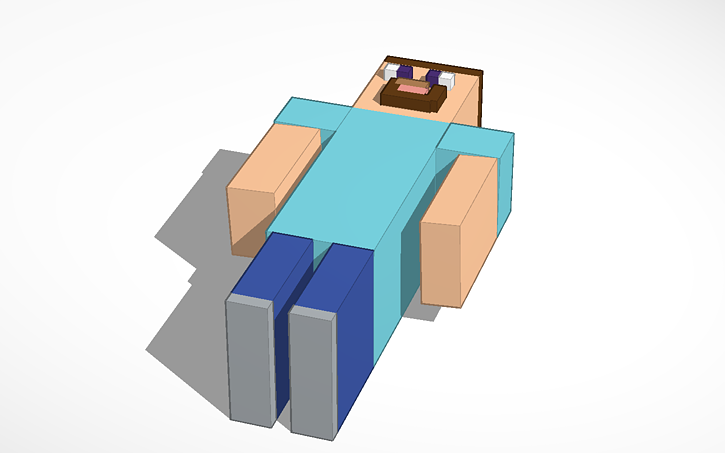 3D design Minecraft-Steve | Tinkercad