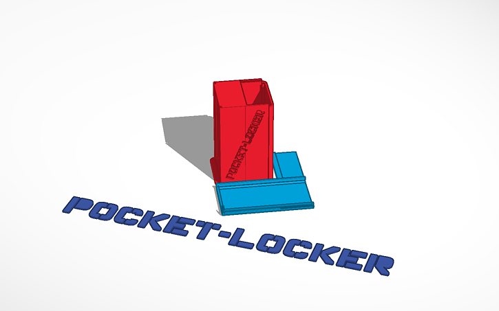 3D design Pocket-Locker | Tinkercad