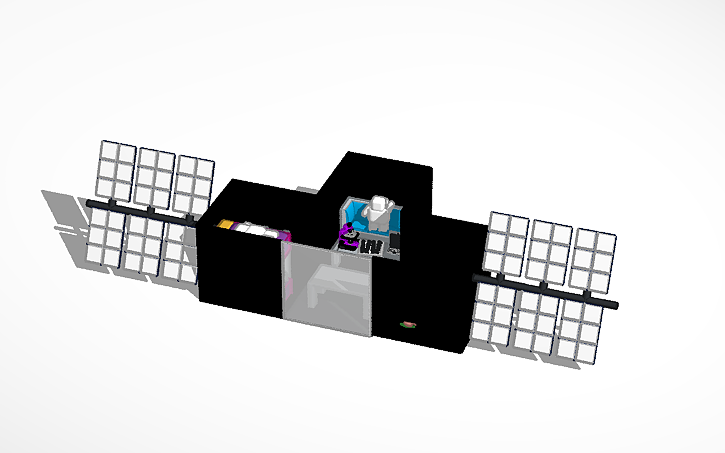 3D design Moon base - Tinkercad