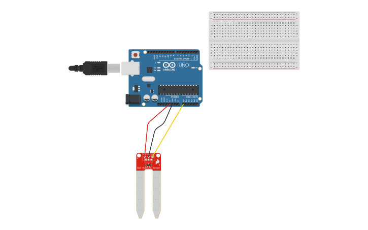 Circuit Design Sensor Humedad Sencillo Tinkercad