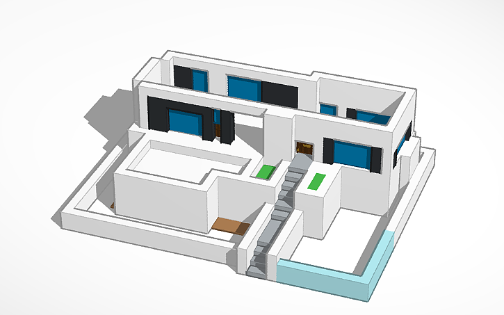 3D design Modern House - Tinkercad