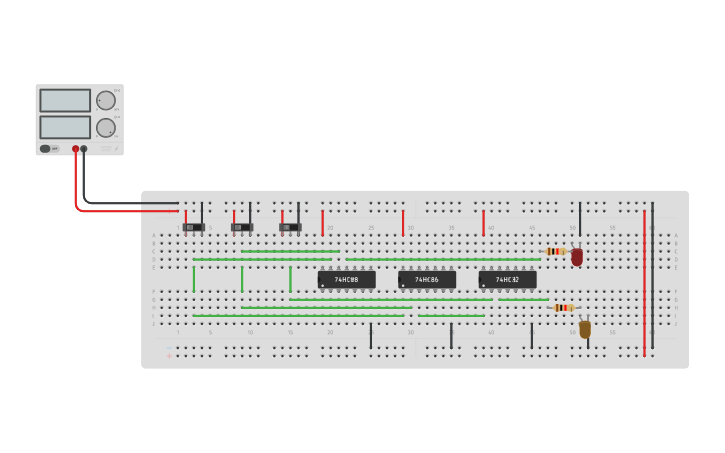 Circuit design Radioactive waste alarm - Tinkercad