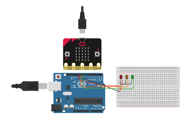Circuit Design Semáforo Tinkercad