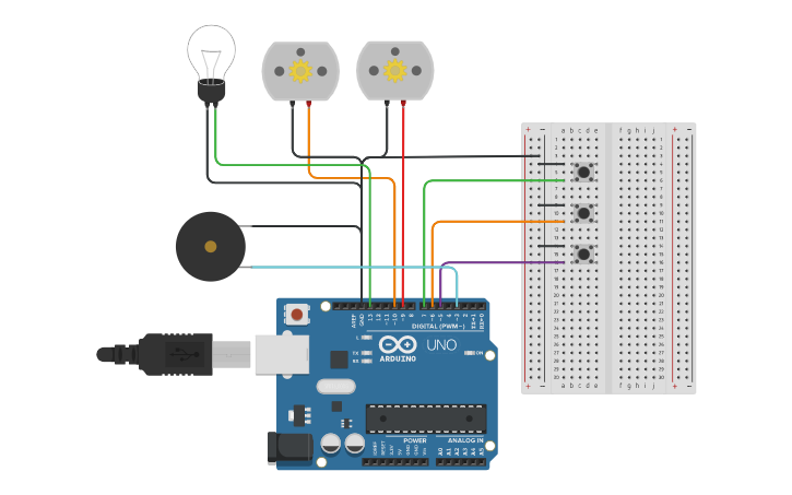 Circuit design QAHW16 - Ventilador - Tinkercad
