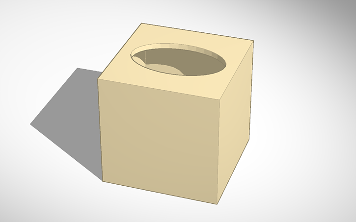 3D design Tissue Box Cover | Tinkercad