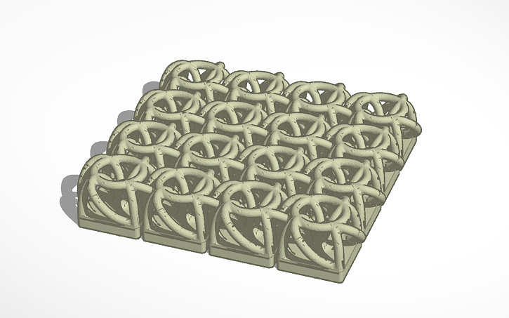 3D design Thicker_Tile_Nasa_chainmail_Fabric - Tinkercad