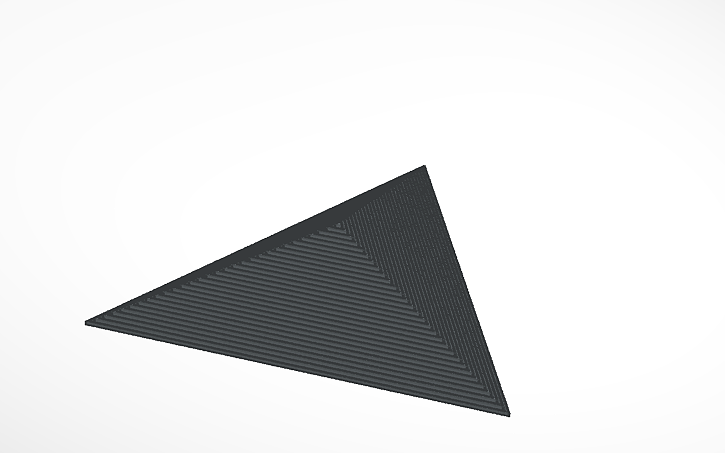 3D design triangle - Tinkercad