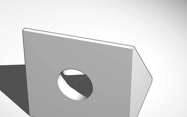 3D design Right Angle Bracket - Tinkercad