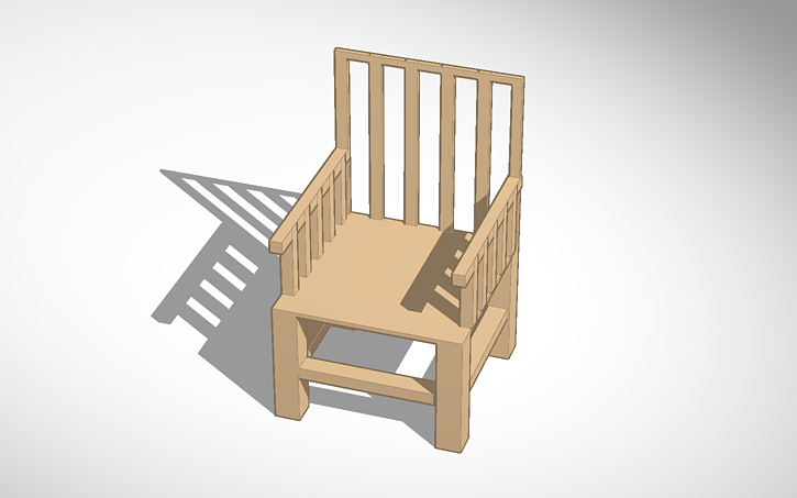 3D design chair - Tinkercad