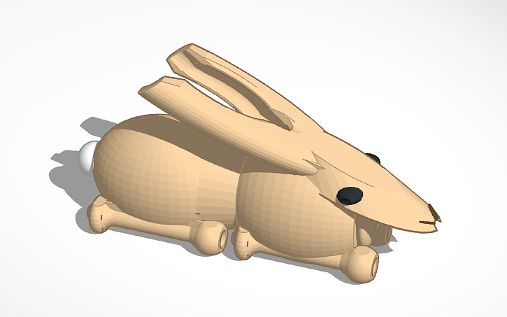 3D design Rabbit #balljoint - Tinkercad