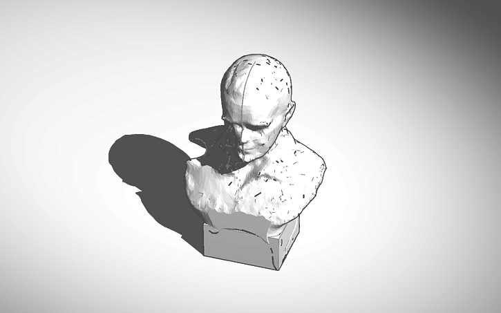 3D design Bust of General MacArthur - Tinkercad