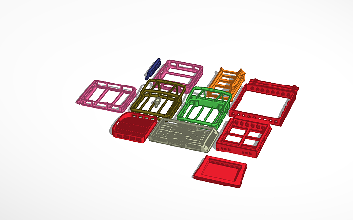 3D design roof rack - Tinkercad