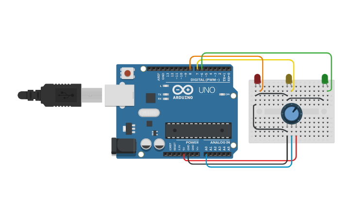 Circuit design Sensor de Sonido KY-038 Analógico 7° - Tinkercad