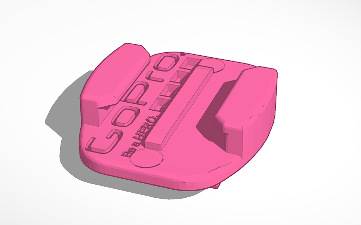 3D design GoPro to tripod mount | Tinkercad