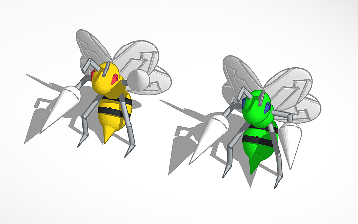 3D design Beedrill (With shiny version) | Tinkercad