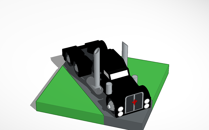 3D design Semi Truck - Tinkercad