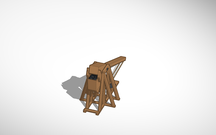 3D design Trebuchet - Tinkercad