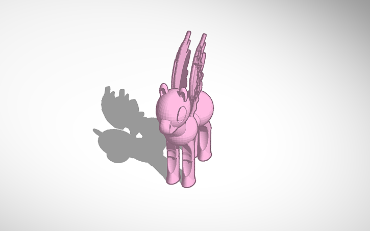3D design MLP pegasus base (my little pony) | Tinkercad