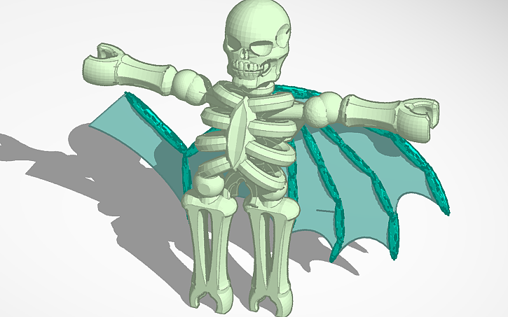 3D design Day 14 skeleton - Tinkercad