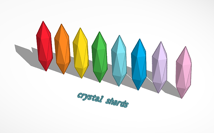 3D design Crystal Shards | Tinkercad