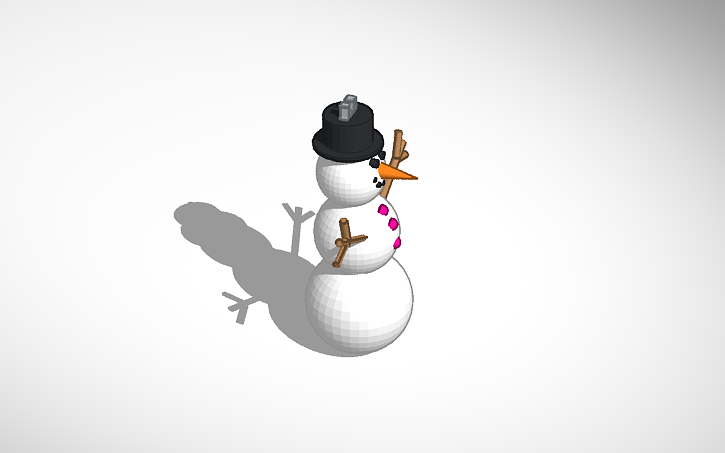 3D design Snowman | Tinkercad