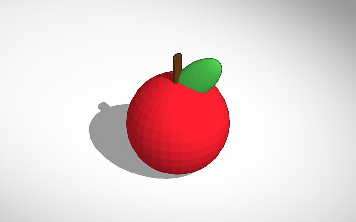 3D design Apple - Tinkercad
