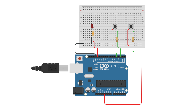 Circuit design gas and brake pedals - Tinkercad