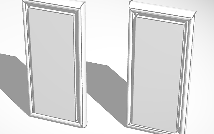 3D design pintu - Tinkercad