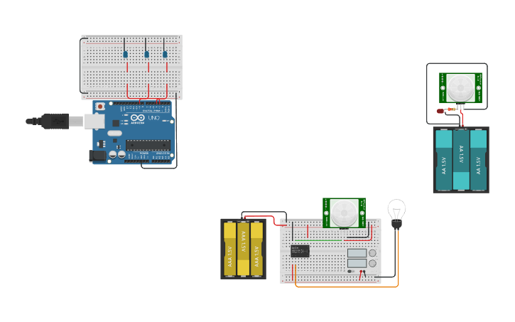 Circuit design Tugas kelompok 1 - Tinkercad