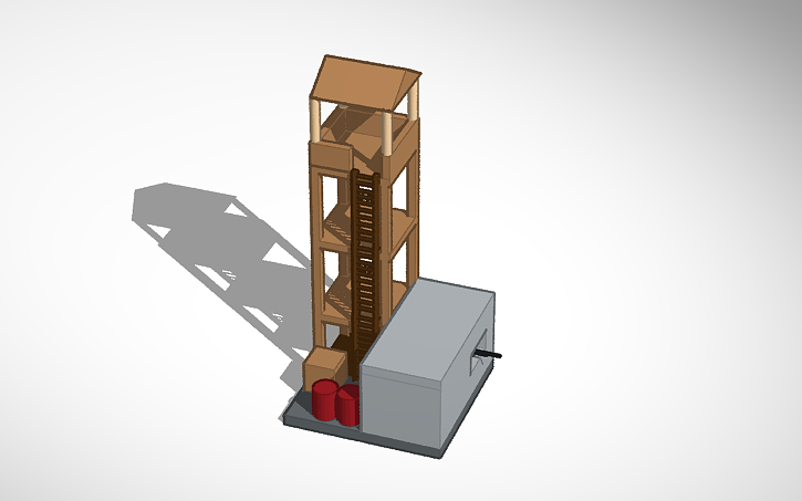 3D design Sniper Tower - Tinkercad