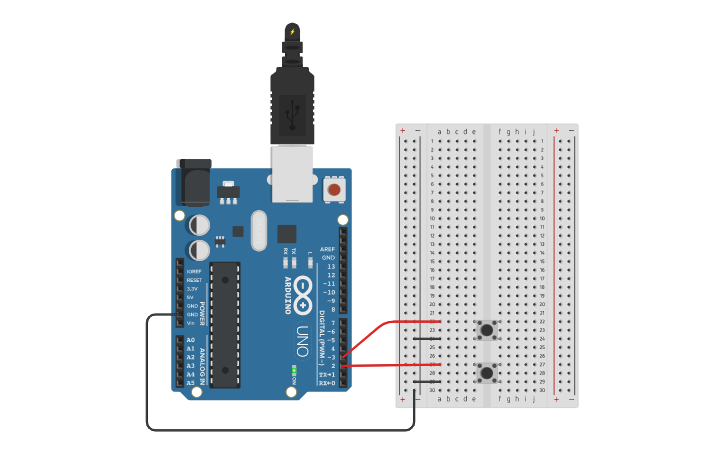 Circuit Design Counting To 10 With Arduino Library Tinkercad 0645