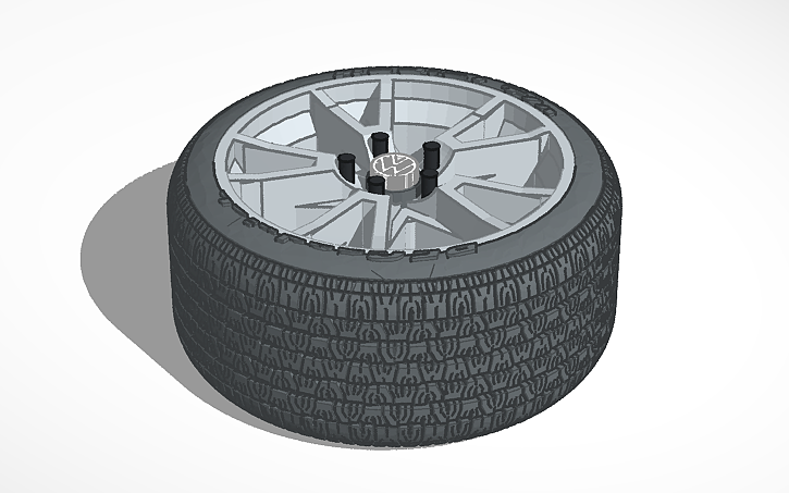 3D design VW Golf Canyon Rims | Tinkercad