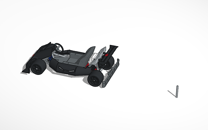 3D design f1 kart - Tinkercad