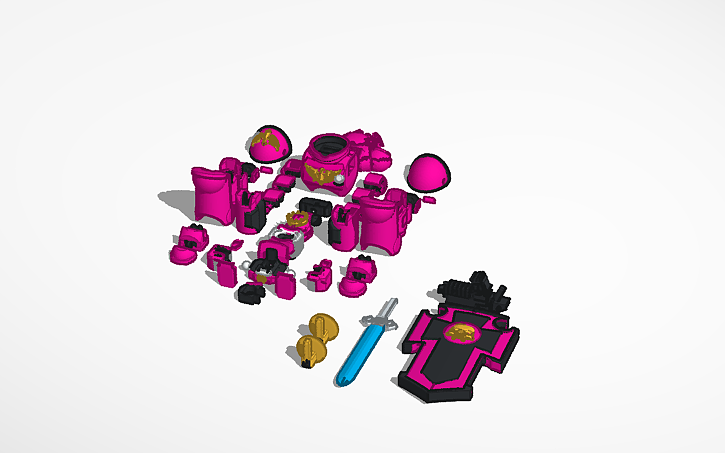 3D design Pink Marine - Tinkercad