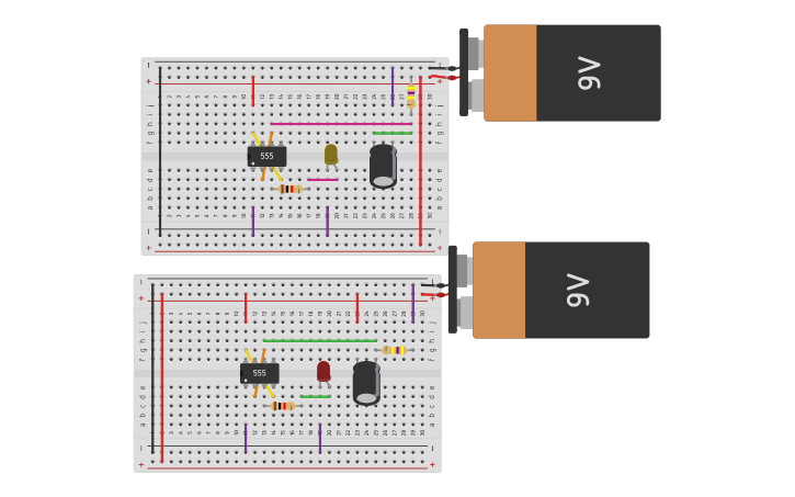 Circuit Design Timer 555 Tinkercad