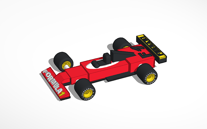3D design FORMULA 1 - Tinkercad