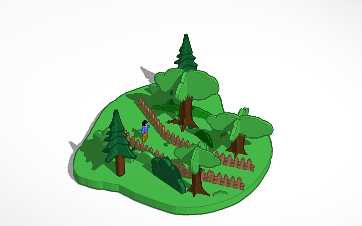 3D design The forest walk - Tinkercad