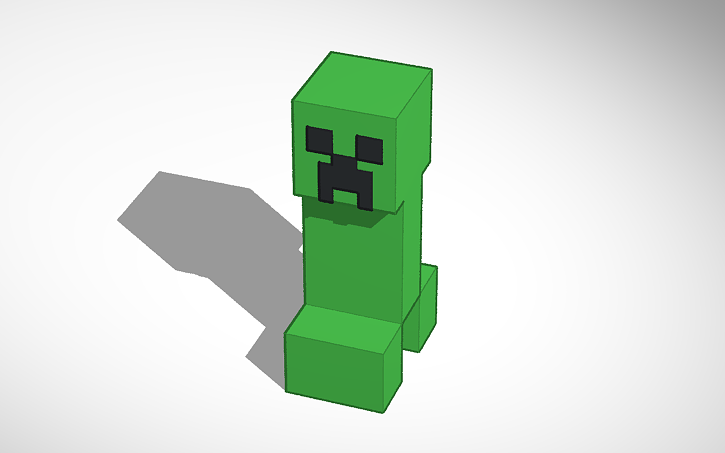 3D design Minecraft Creeper - Tinkercad