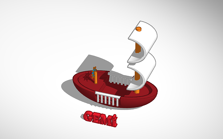 3D design GEMİ PROJESİ - Tinkercad