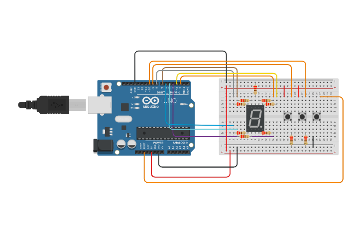 Circuit design Circuito 2 | Tinkercad