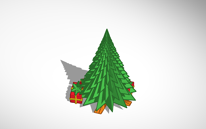 3D design Christmas tree - Tinkercad